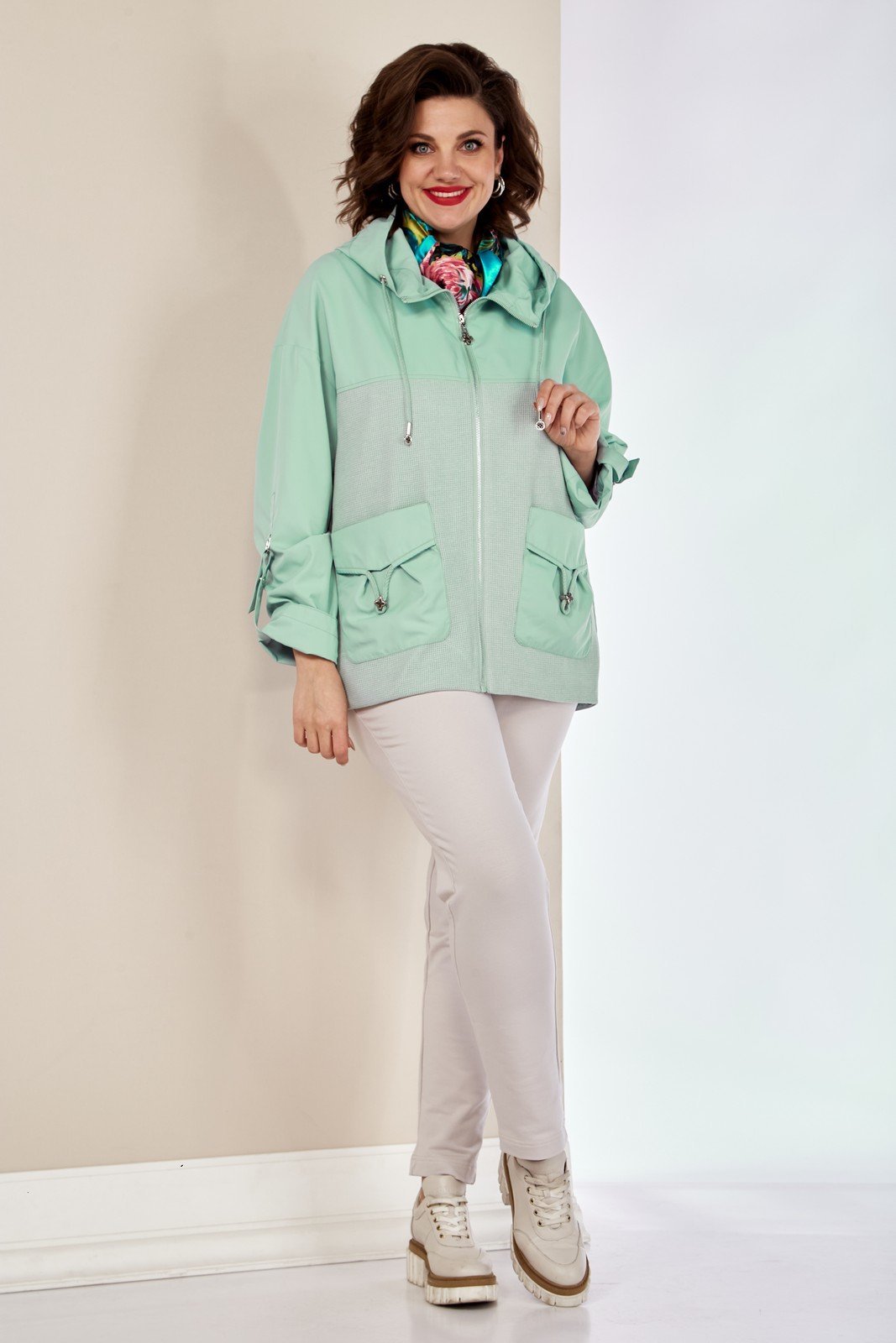 Куртка 2144 мята Shetti купить в интернет магазине Велесмода